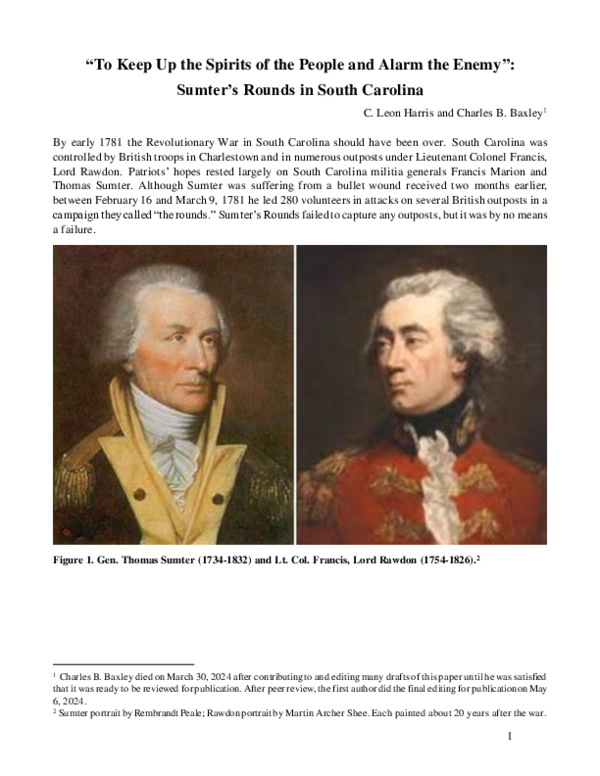 (PDF) “To Keep Up the Spirits of the People and Alarm the Enemy ...