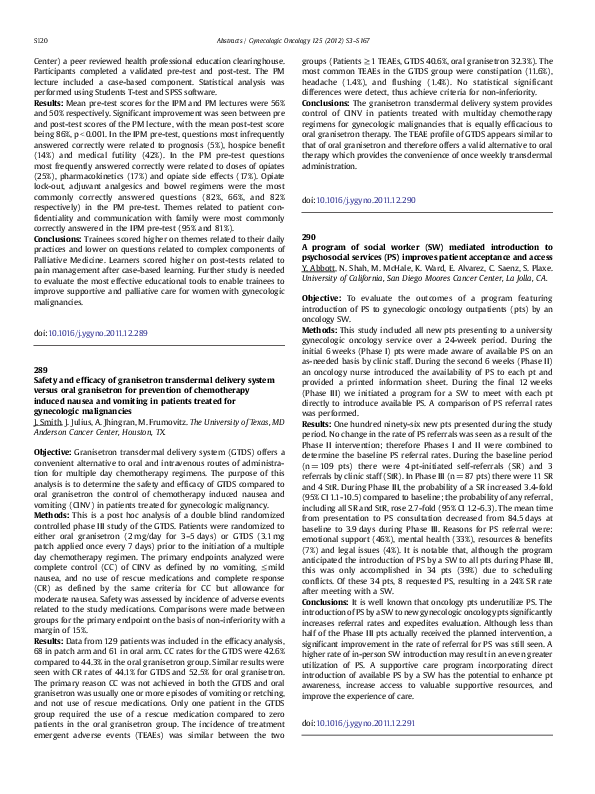 (PDF) A program of social worker (SW) mediated introduction to ...