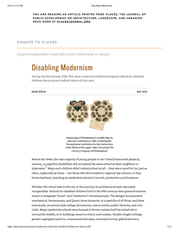 (PDF) Disabling Modernism