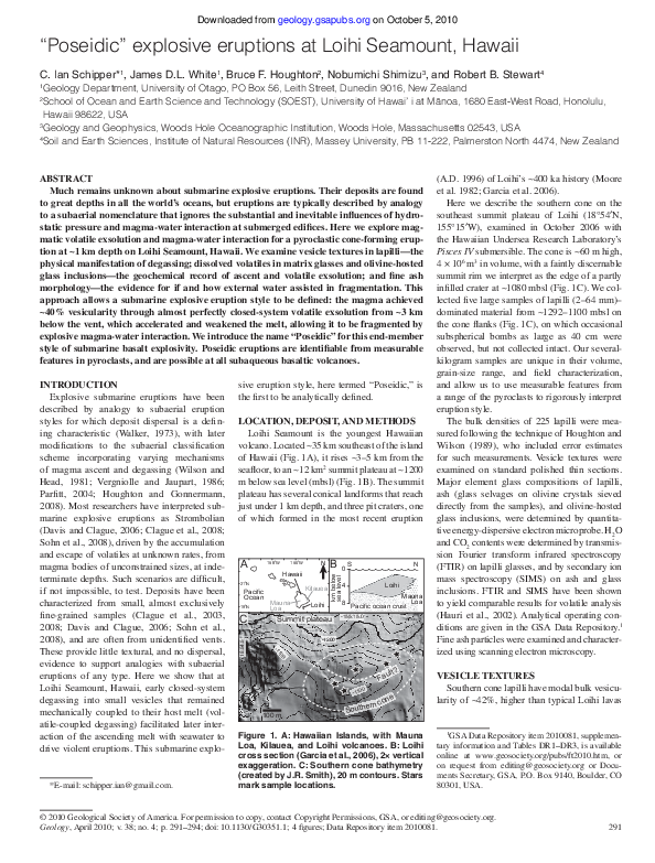 (PDF) “Poseidic” explosive eruptions at Loihi Seamount, Hawaii