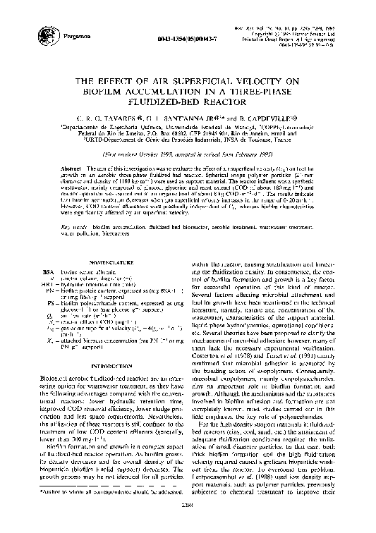 (PDF) The effect of air superficial velocity on biofilm accumulation in ...