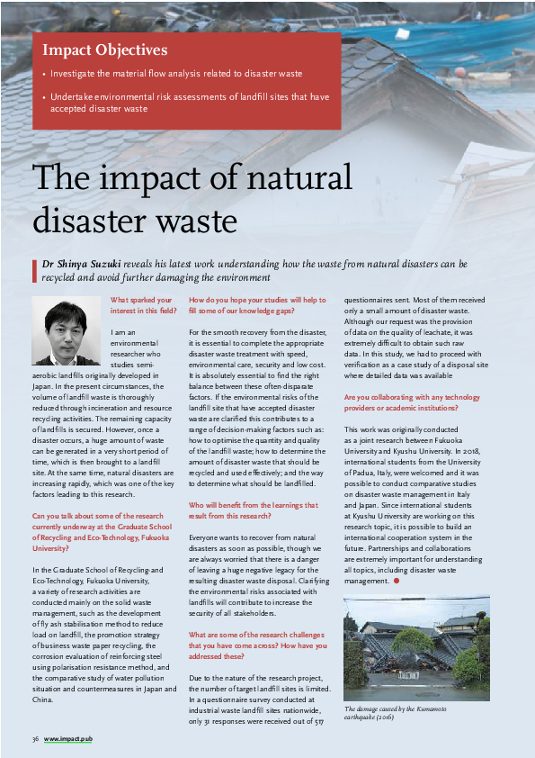 (PDF) Environmental risk assessment of landfill site that accepted ...