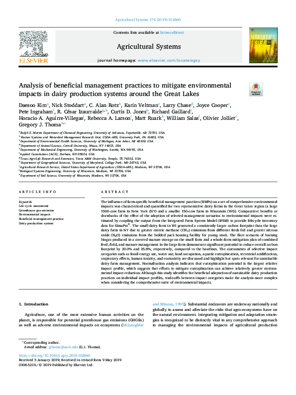 (PDF) Analysis of beneficial management practices to mitigate ...
