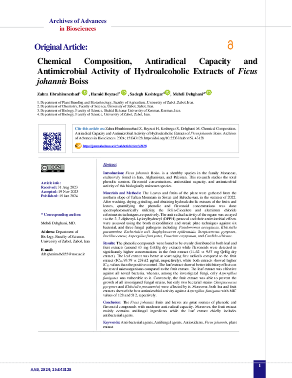 (PDF) Original Article: Chemical Composition, Antiradical Capacity and ...