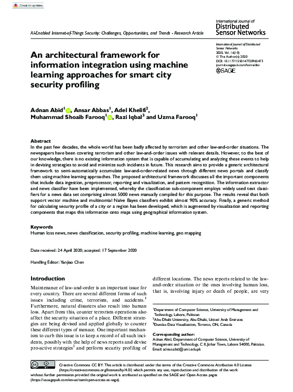 (PDF) An architectural framework for information integration using machine learning approaches ...