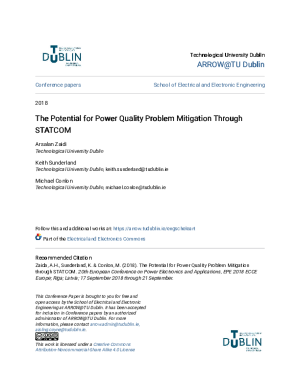 (PDF) The Potential for Power Quality Problem Mitigation Through ...