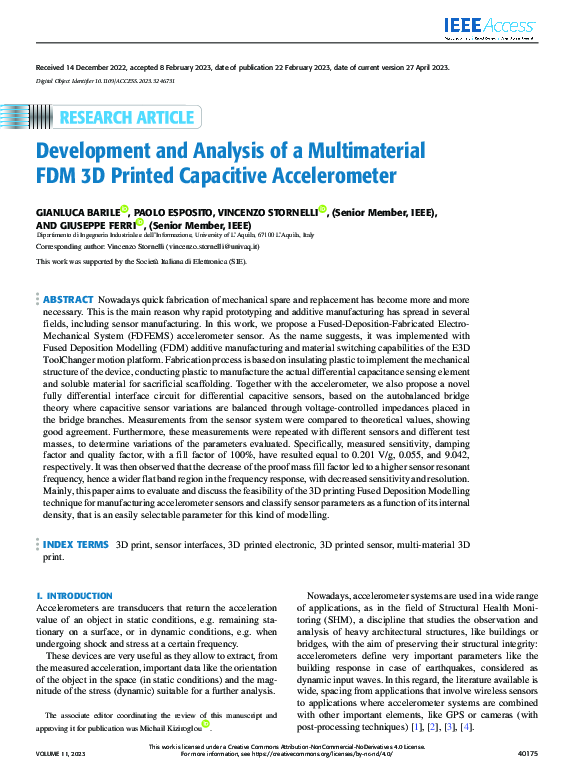 (PDF) Development and Analysis of a Multimaterial FDM 3D Printed ...