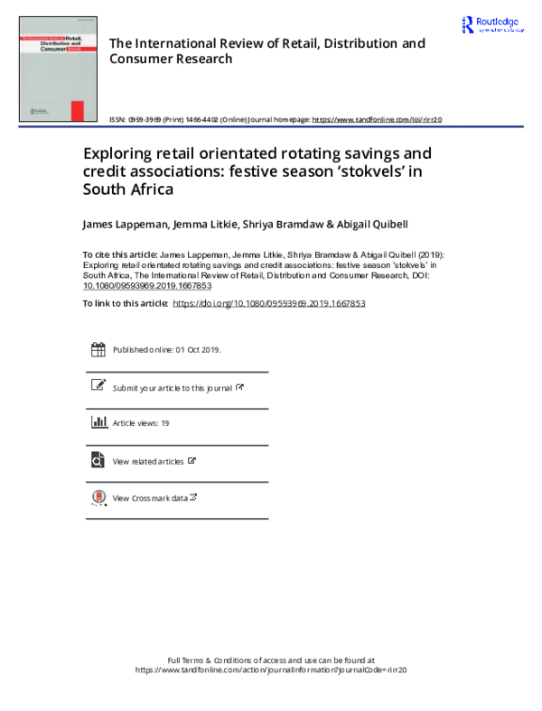 (PDF) Exploring retail orientated rotating savings and credit ...