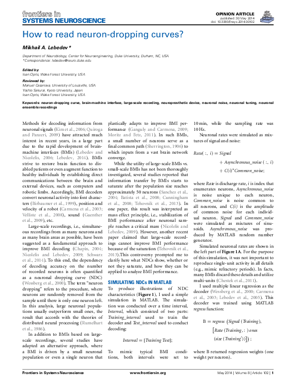 (PDF) How to read neuron-dropping curves?