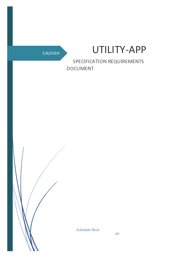 (PDF) Utility-App: Specification Requirements Document | adelaide Ntuli ...