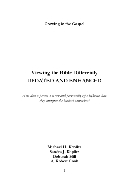 (PDF) The Different Views of the Bible
