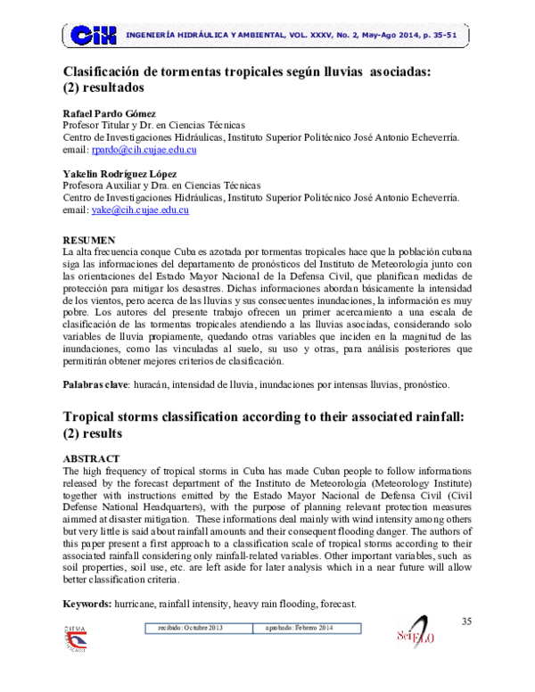 (PDF) Tropical storms classification according to their associated ...