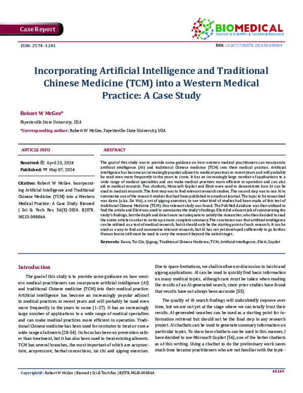 (PDF) Incorporating Artificial Intelligence and Traditional Chinese ...