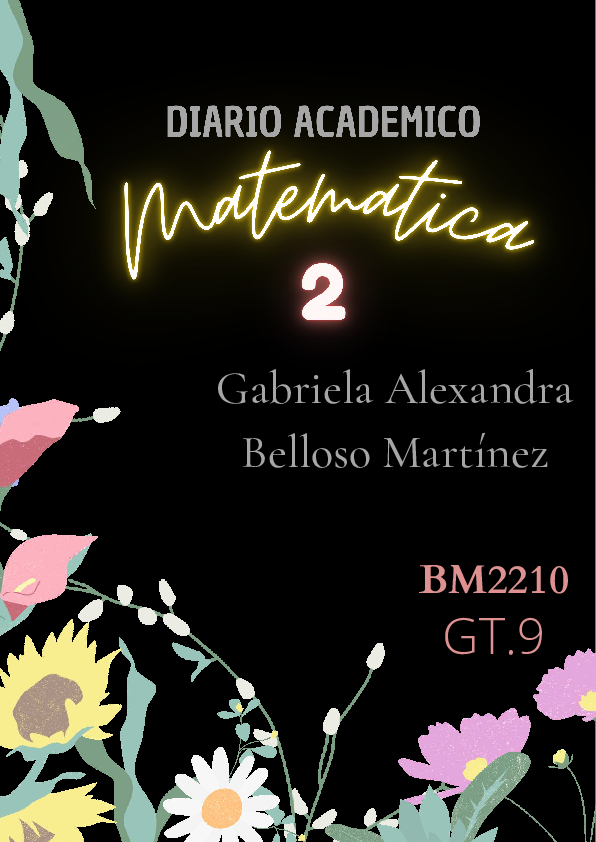 (PDF) Diario academico matemáticas 2