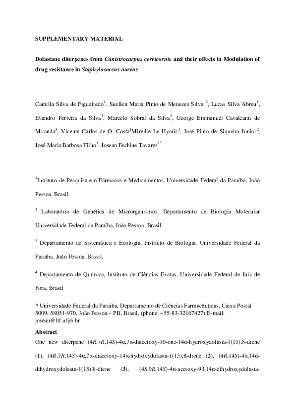 (PDF) Dolastane diterpenes from Canistrocarpus cervicornis and their ...