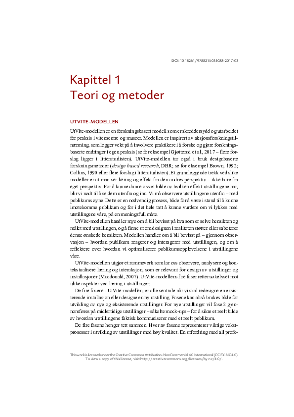 (PDF) Kapittel 1: Teori og metoder