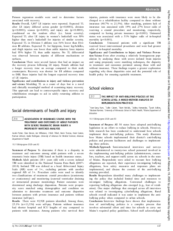 (PDF) 217 The impact of anti-bullying policies at the school level: a ...