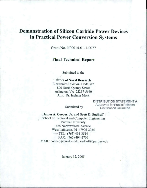(PDF) Demonstration of Silicon Carbide Power Devices in Practical Power ...