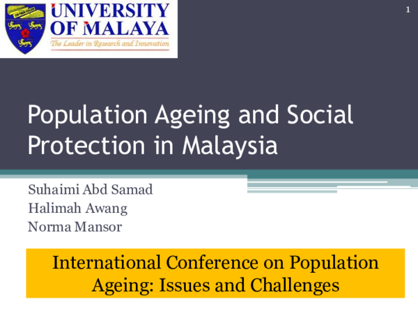 (PDF) Population ageing and social protection in Malaysia / Suhaimi Abd ...