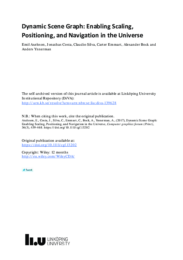 Pdf Dynamic Scene Graph Enabling Scaling Positioning And