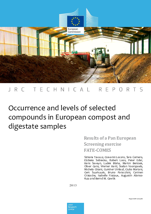 (PDF) Occurrence and levels of selected compounds in European compost ...