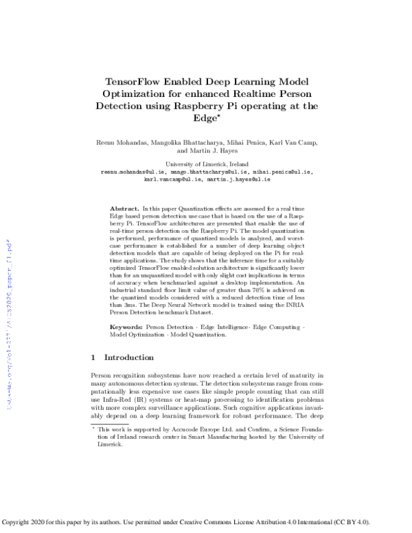 (PDF) TensorFlow Enabled Deep Learning Model Optimization for enhanced ...