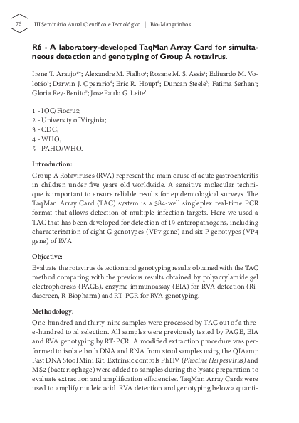 (PDF) A Laboratory-Developed TaqMan Array Card for Simultaneous ...