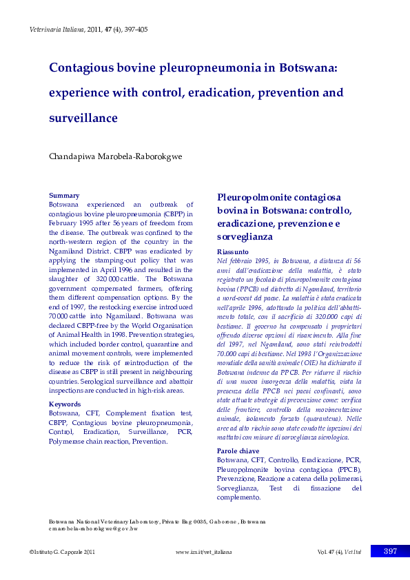 (PDF) Contagious bovine pleuropneumonia in Bot (2)