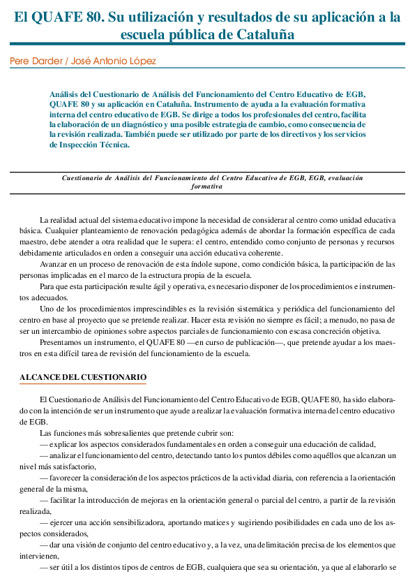 (PDF) El Quafe 80. Su utilización y resultados de su aplicación en la ...