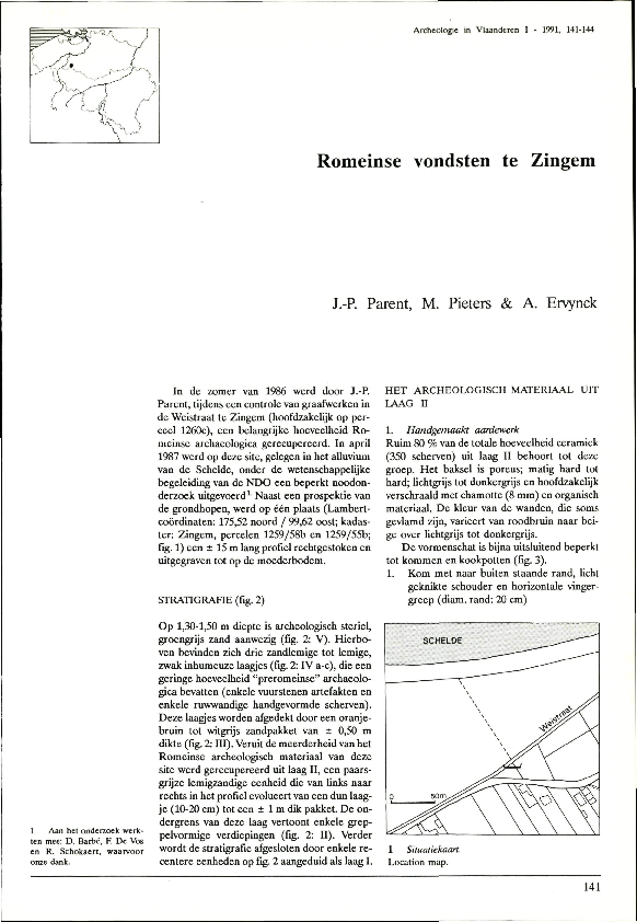 (PDF) Romeinse vondsten te Zingem