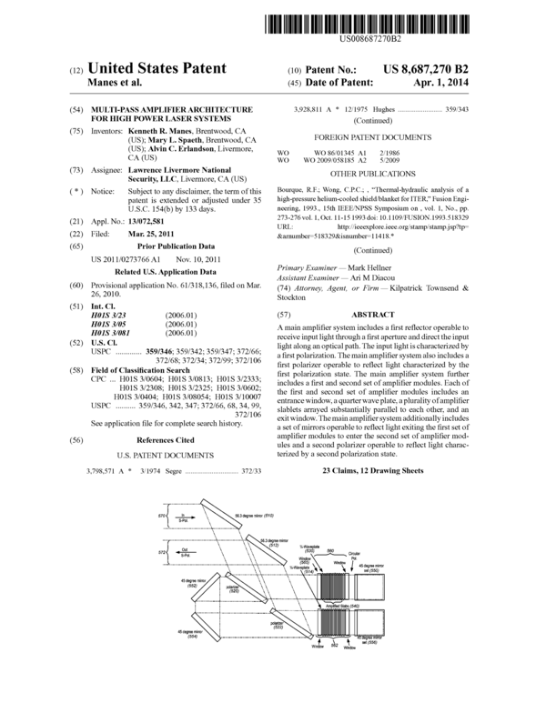 (PDF) Multi-pass amplifier architecture for high power laser systems ...