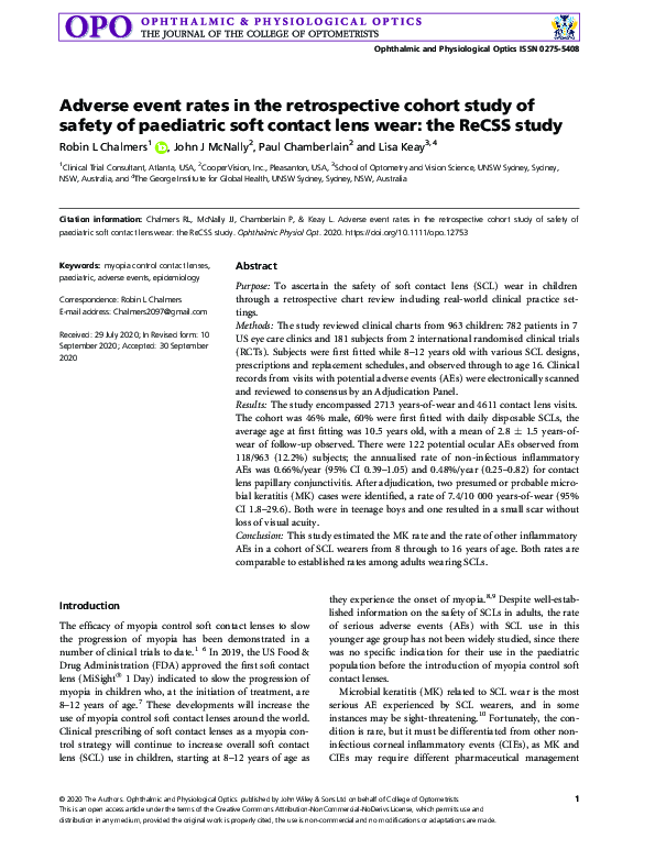 (PDF) Adverse event rates in the retrospective cohort study of safety ...