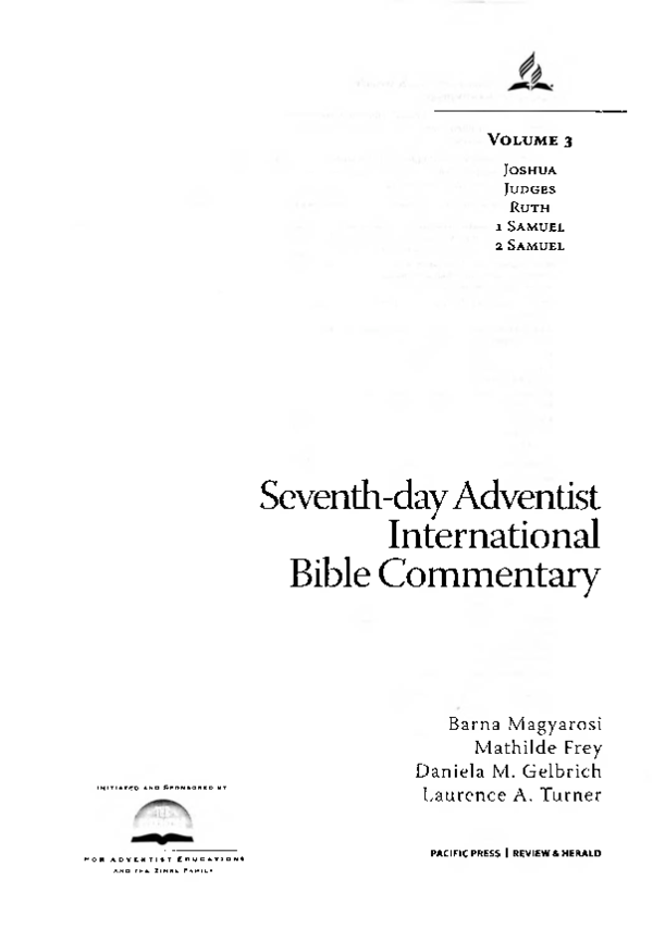 (PDF) Seventh-day Adventist International Bible Commentary, Volume 3 ...