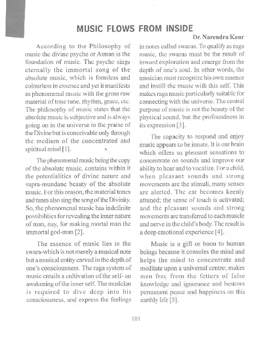 (PDF) Music flows from inside