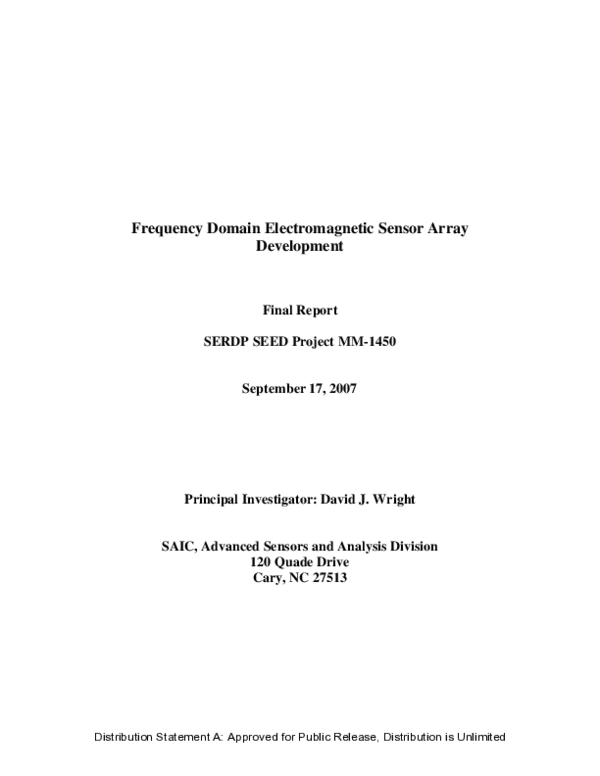 (PDF) Portable Magnetic/Frequency Domain Electromagnetic Induction ...