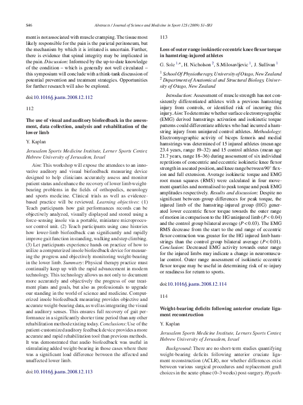 (PDF) Loss of outer range isokinetic eccentric knee flexor torque in ...