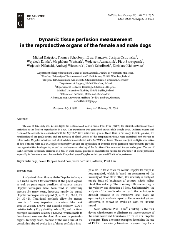 (PDF) Dynamic tissue perfusion measurement in the reproductive organs ...