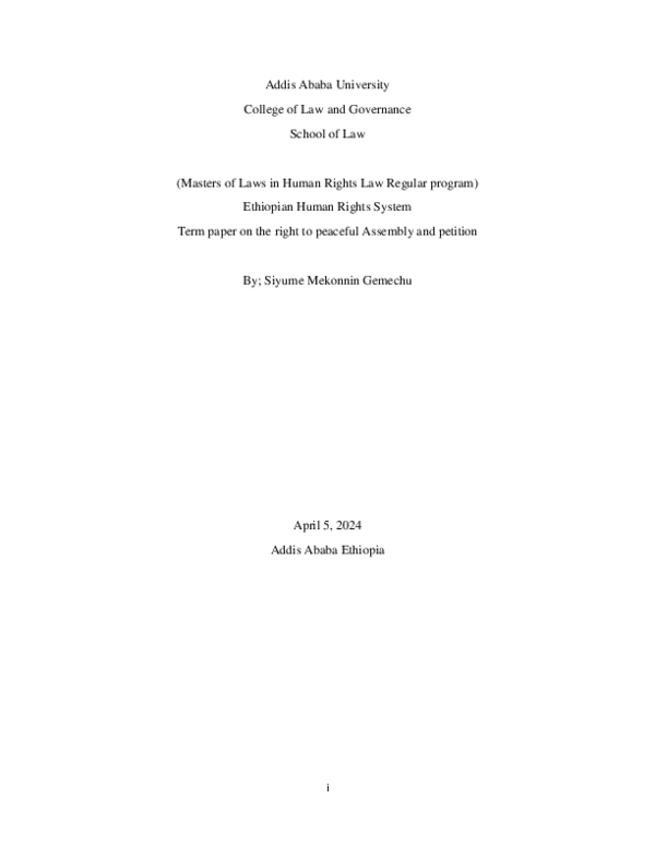 (PDF) Right to Assembly Art
