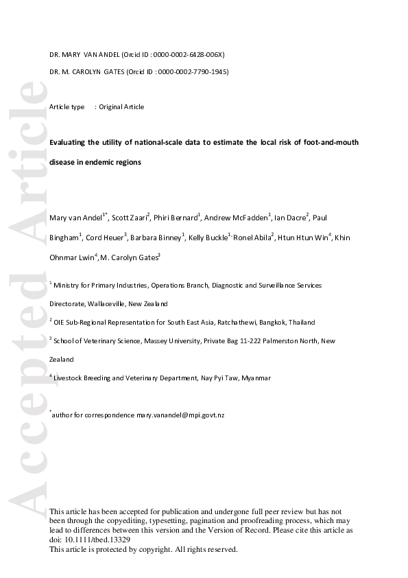 (PDF) Evaluating the utility of national‐scale data to estimate the ...