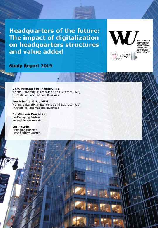 (PDF) Headquarters of the future: The Impact of digitalization on Headquarters structures and ...