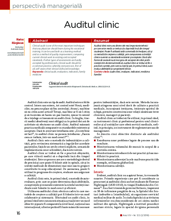 (PDF) Clinical audit
