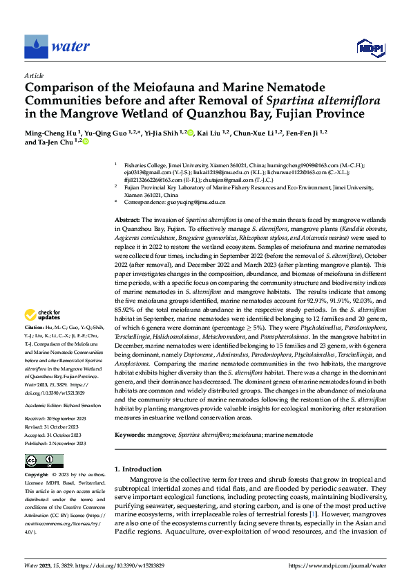 (PDF) Comparison of the Meiofauna and Marine Nematode Communities ...