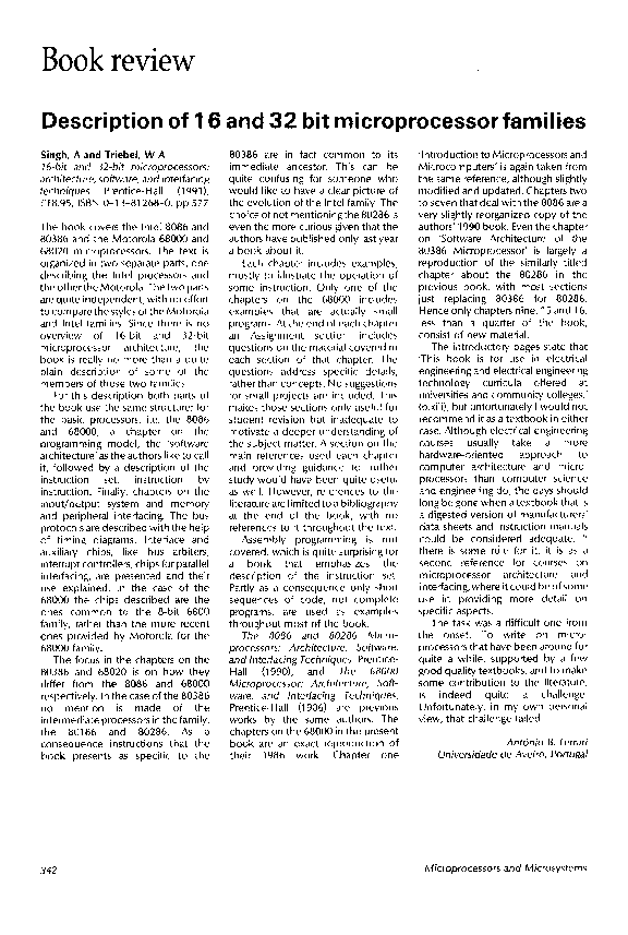 (PDF) 16-BIT and 32-BIT Microprocessors: Architecture, Software, and Interfacing Techniques