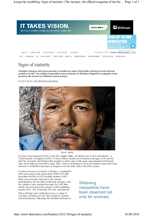 (PDF) Signs of Maturity