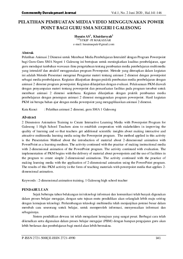 (PDF) Pelatihan Pembuatan Media Video Menggunakan Power Point Bagi Guru ...