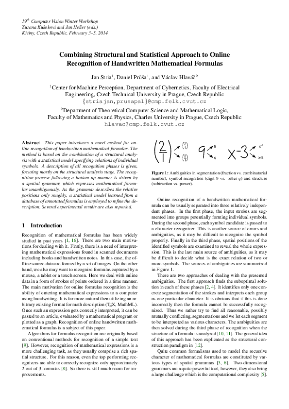 (PDF) Combining Structural and Statistical Approach to Online ...
