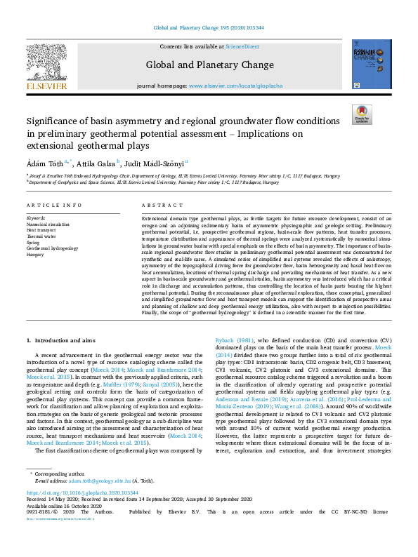 (PDF) Significance of basin asymmetry and regional groundwater flow ...