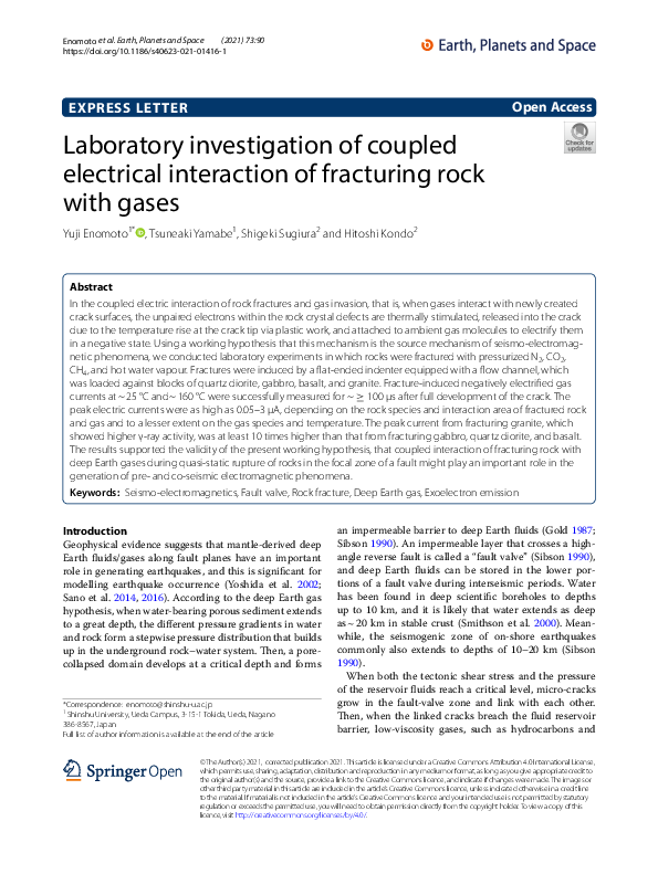 (PDF) Laboratory investigation of coupled electrical interaction of ...