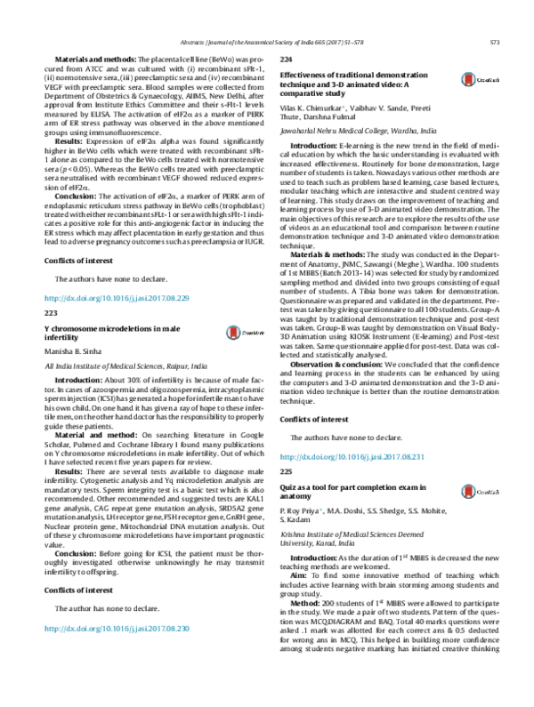 (PDF) Quiz as a tool for part completion exam in anatomy