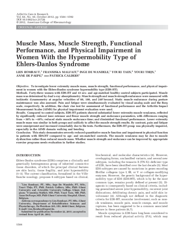(PDF) Muscle mass, muscle strength, functional performance, and ...